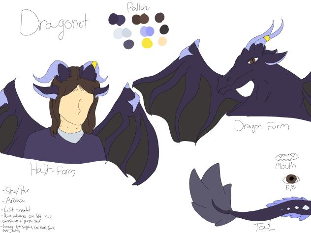 Dragonet Ref Sheet - ibisPaint