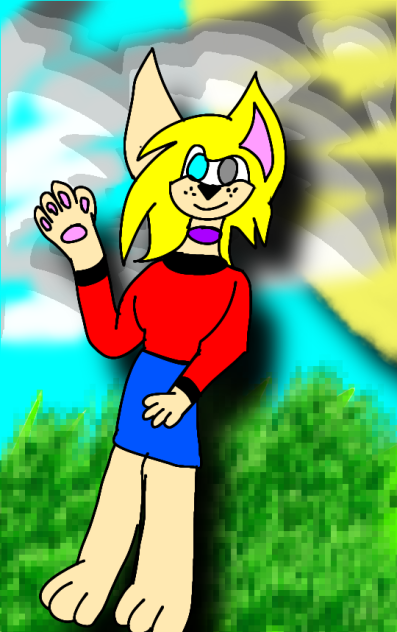 kenzie in sonic style - ibisPaint