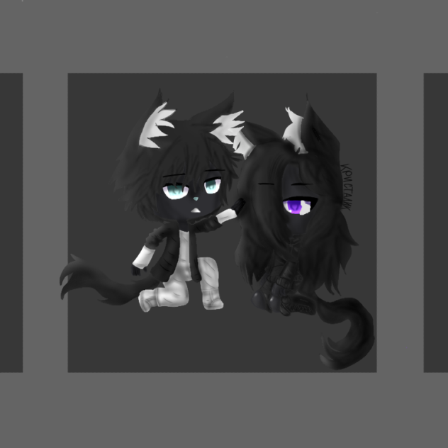 Love of two wolves - ibisPaint