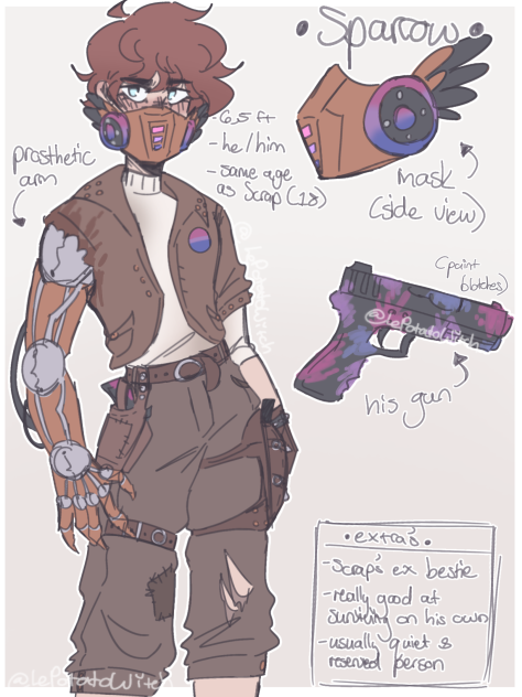 Sparrow ref sheet - ibisPaint