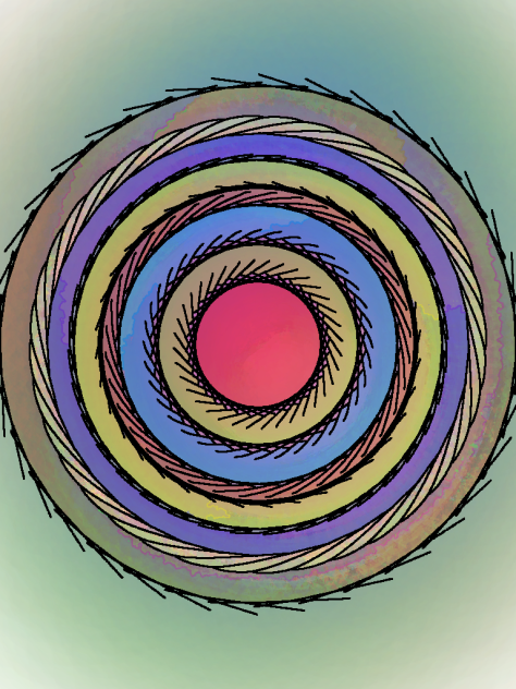 colourful circles - ibisPaint