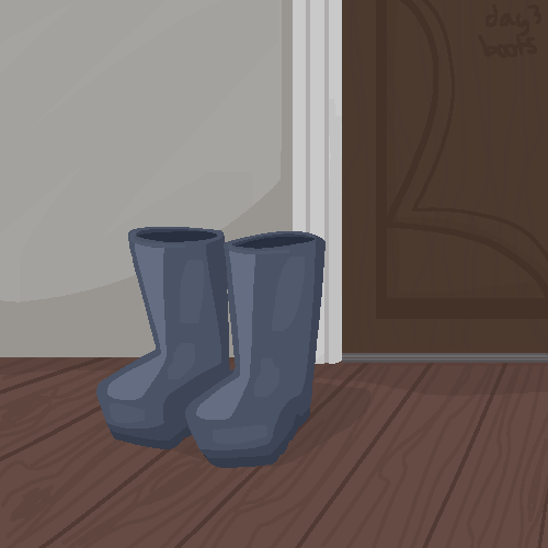 inktober day 3 - boots - ibisPaint