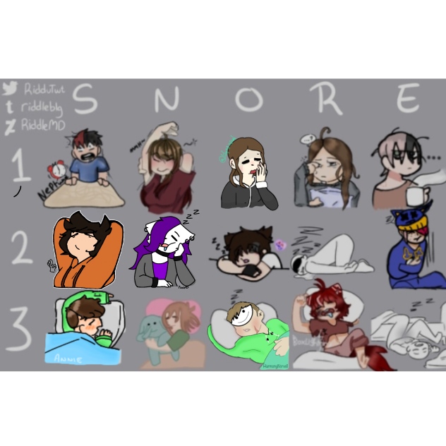 Sleeping Collab - ibisPaint