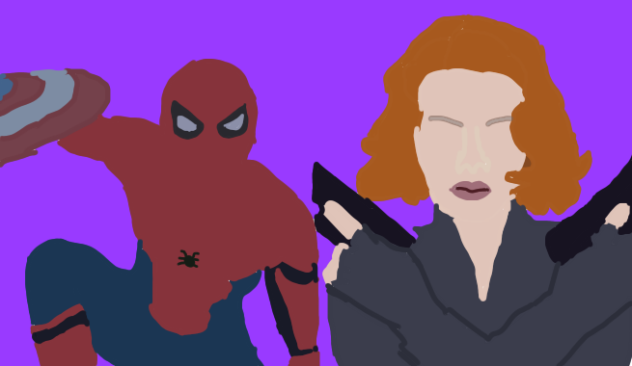 Spider-Man And Black Widow - ibisPaint