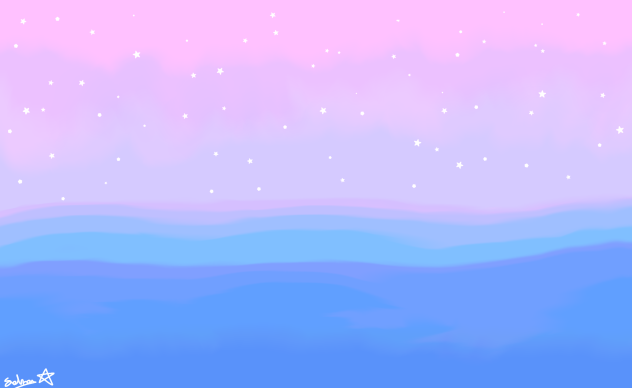 Nice pink sky - ibisPaint