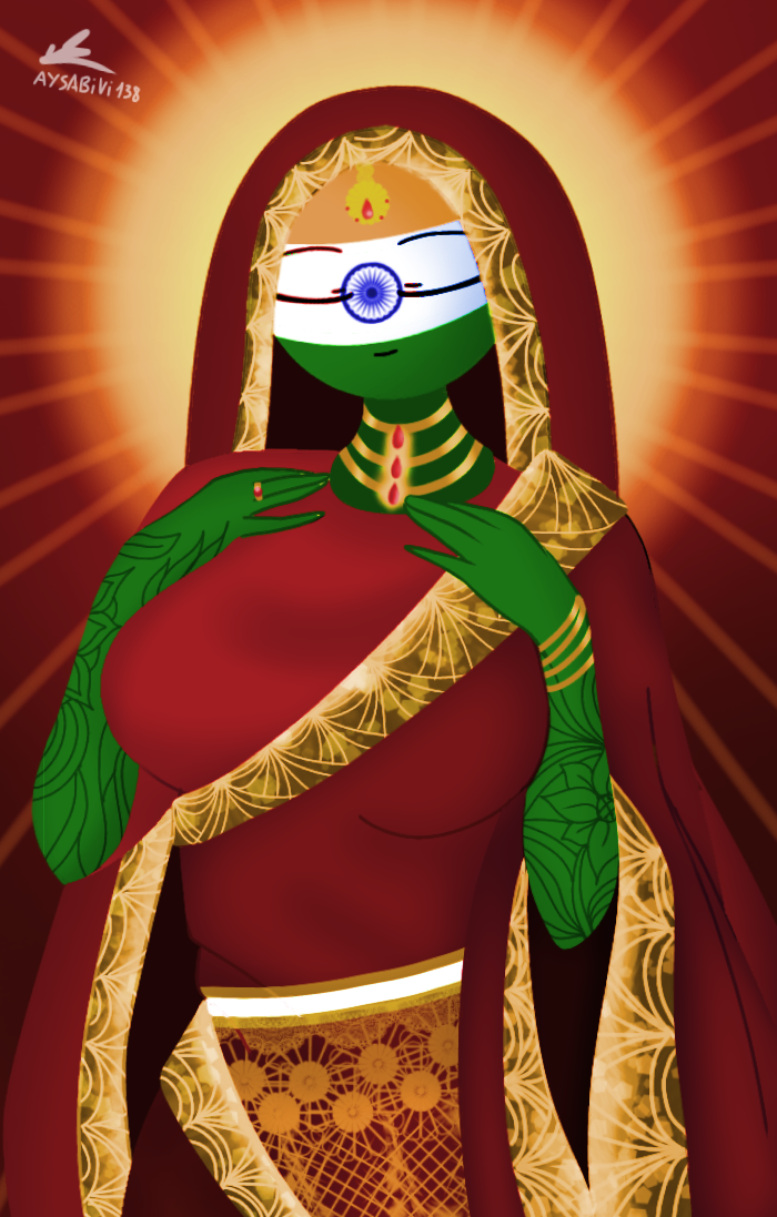 countryhumans India old art - ibisPaint