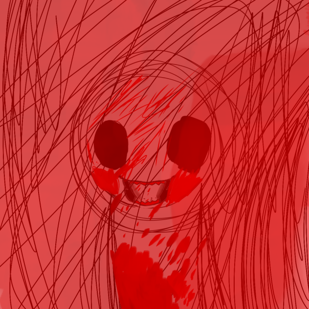 drawing scary stickman - ibisPaint