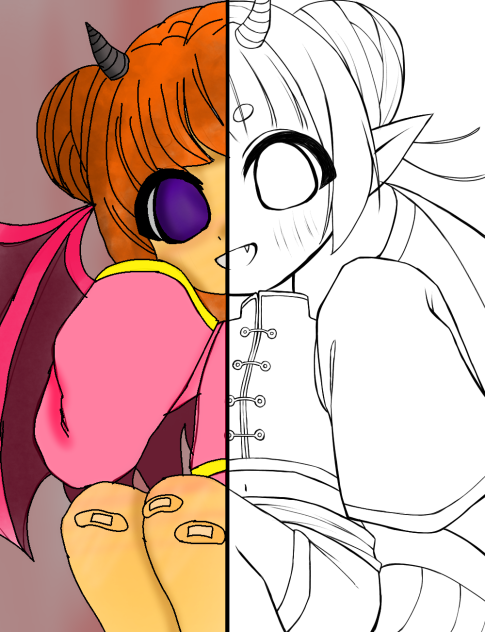 Girl Dragon Collab - ibisPaint