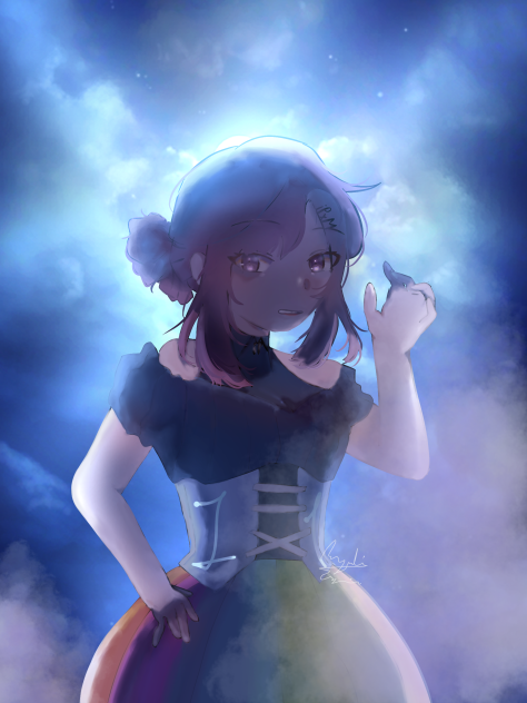 Trying new coloring style - ibisPaint