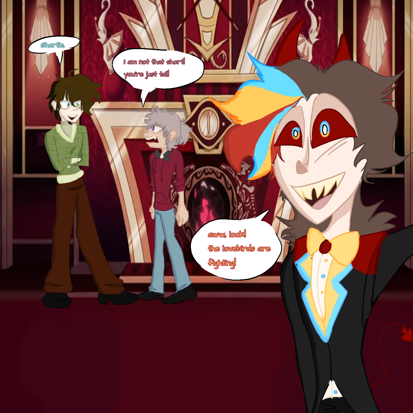 aww they're fighting againn - ibisPaint