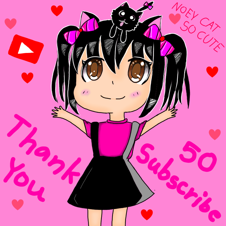 Noey cat So cute 50 subscribe - ibisPaint