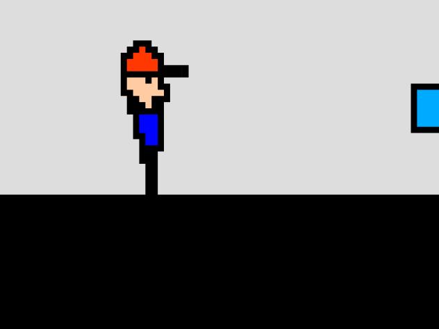 walking pixel man - ibisPaint