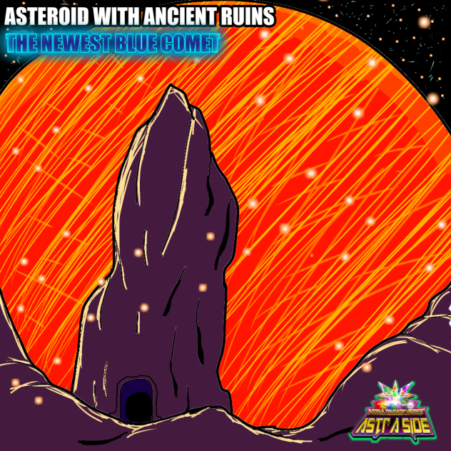Asteroid with ancient ruins. - ibisPaint