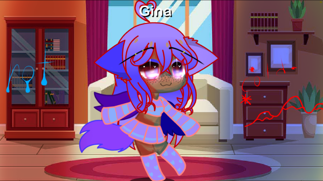 my first edit with my new cute charter!💜 - ibisPaint