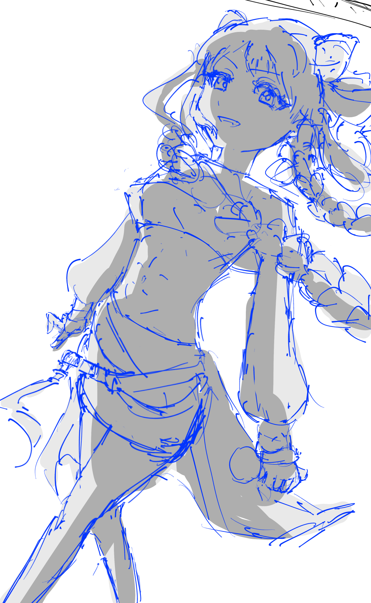 Fighting my wayラフ - ibisPaint