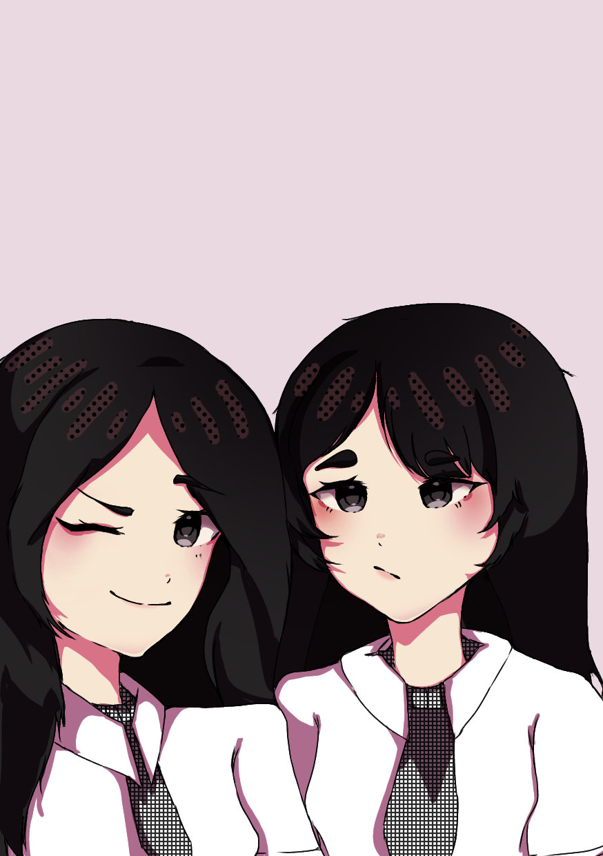 my bff and her classmate - ibisPaint
