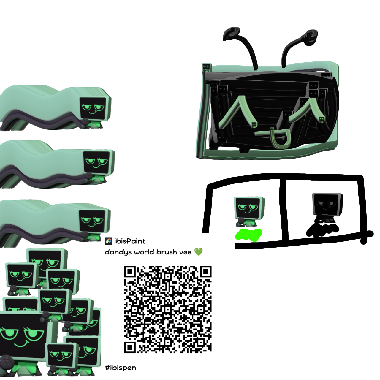 dandys world vee brush💚 - ibisPaint
