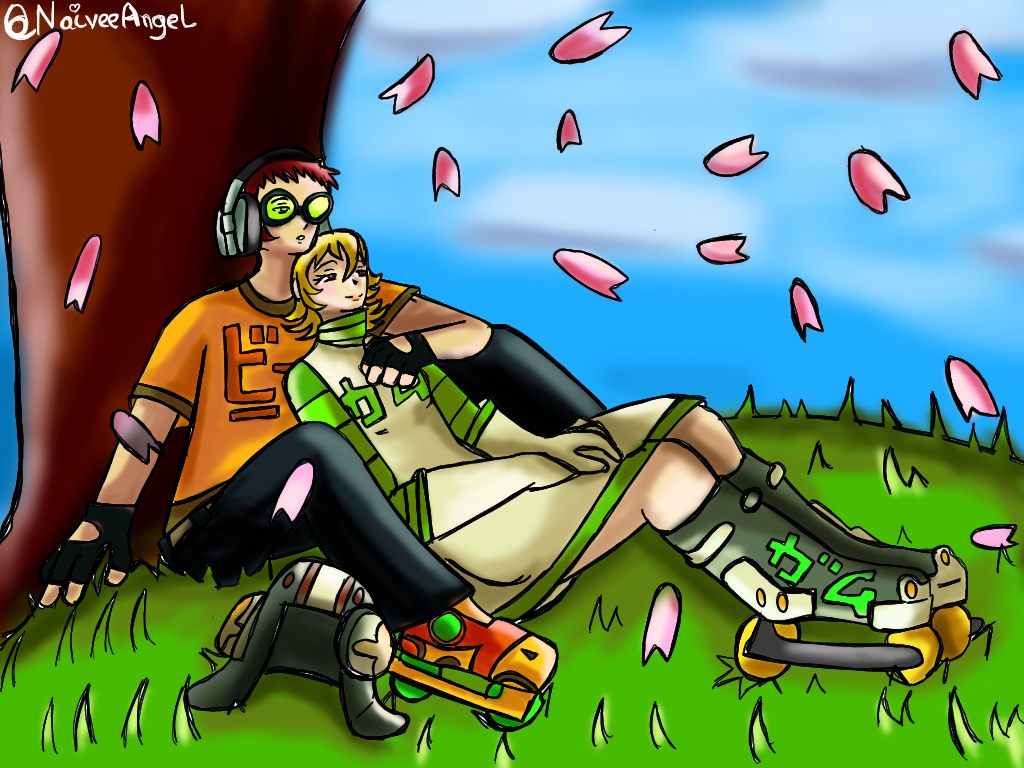 Cherry's blossom rain 🌸 ( Jet Set Radio) - ibisPaint