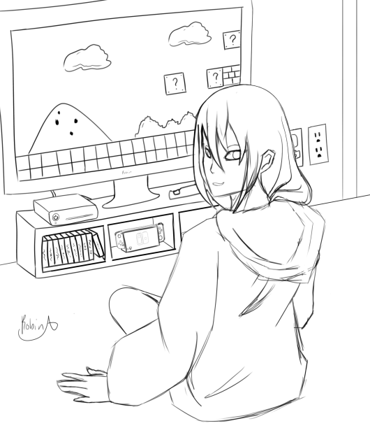 Wip 'Sit here' - ibisPaint