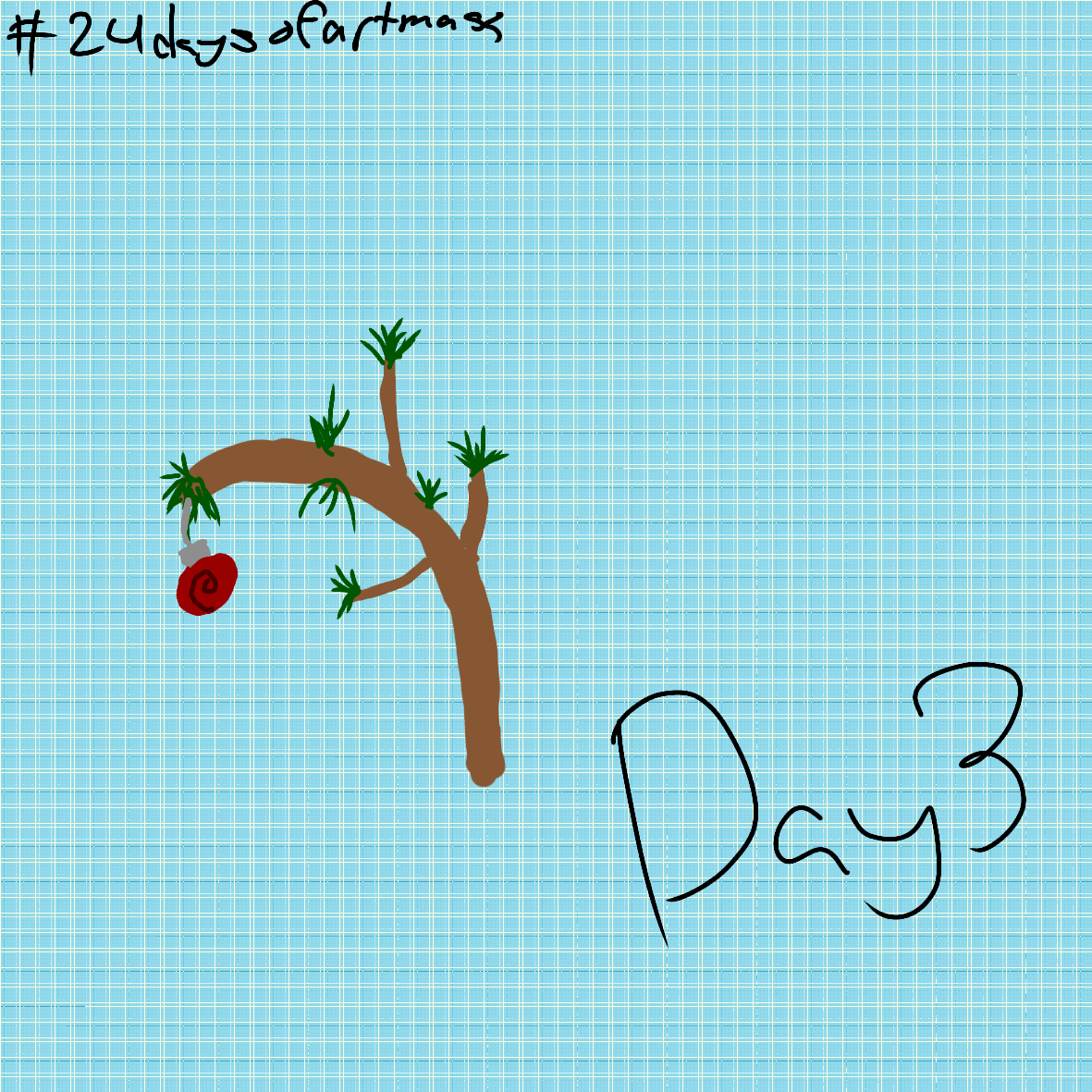 Dead Christmas Tree - ibisPaint