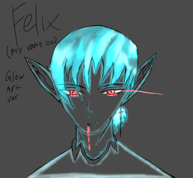 Felix(my vampire oc glow art ver.) - ibisPaint