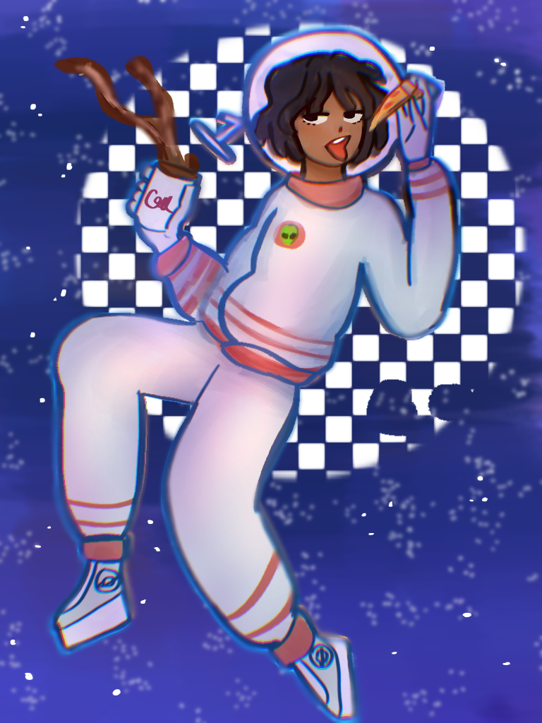 Zero-gravity Junkfood WITHOUT EFFECT - ibisPaint