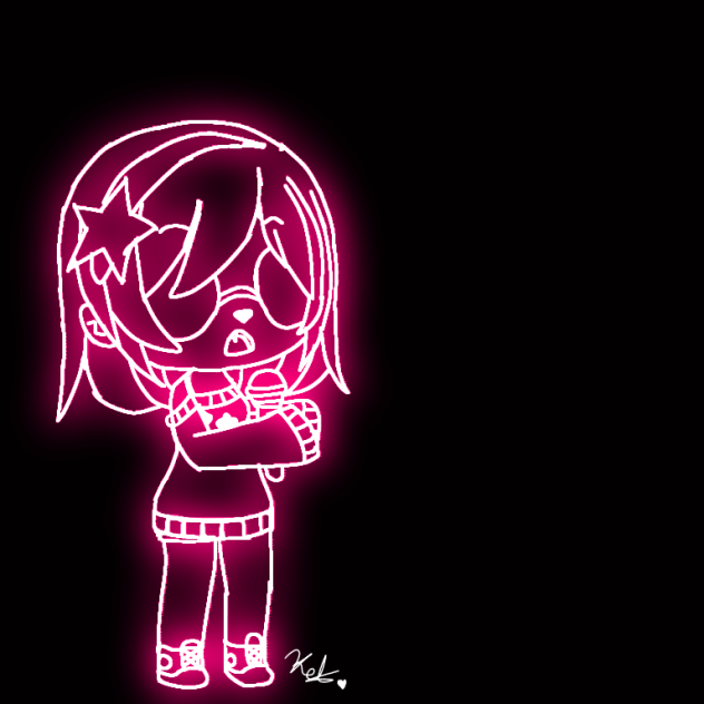 Edit neon en Gacha Life - ibisPaint