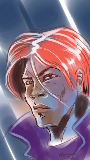 Speed Painting angry man - ibisPaint