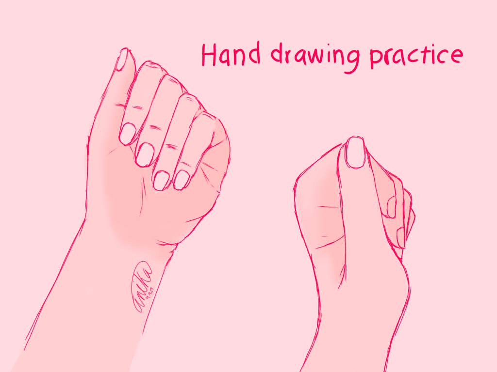 Hand drawing practice - ibisPaint