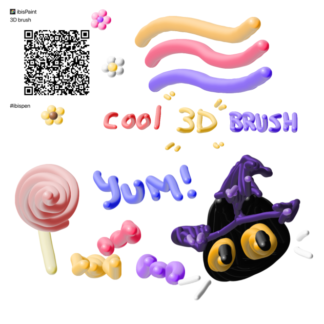 3D brush!!! - ibisPaint