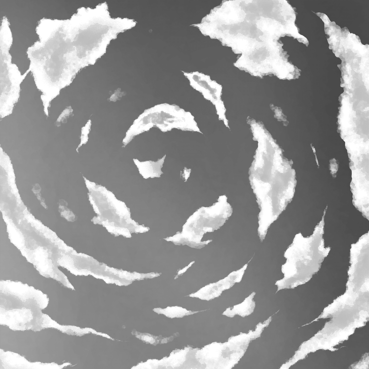 swirling cloud with screentone - ibisPaint