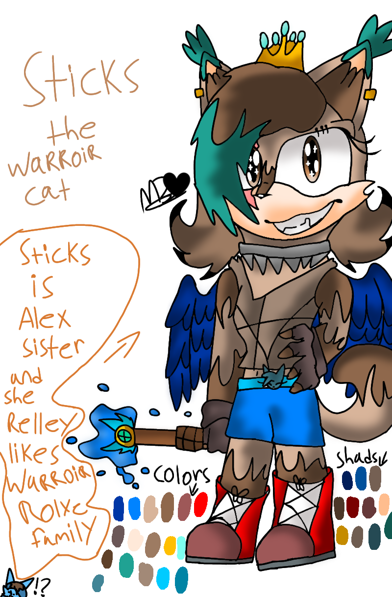 sticks the warrior cat - ibisPaint