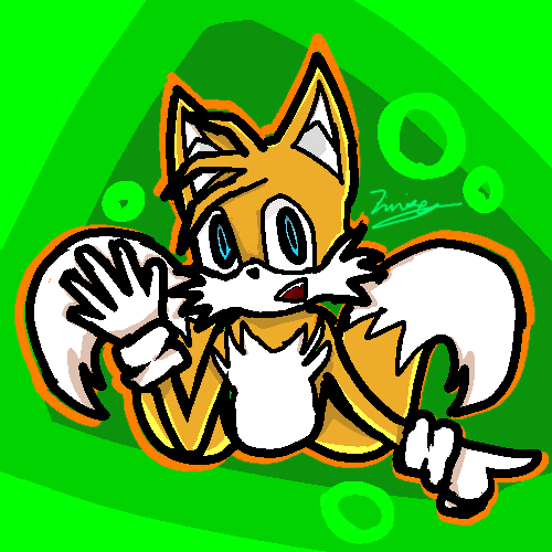 I couldn't draw Tails - ibisPaint