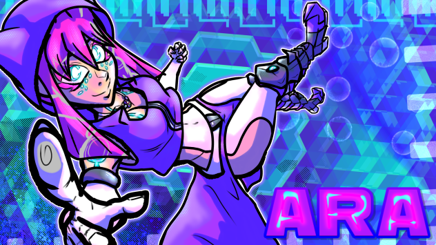 Ara Here Relaxin' Desktop Wallpaper - ibisPaint