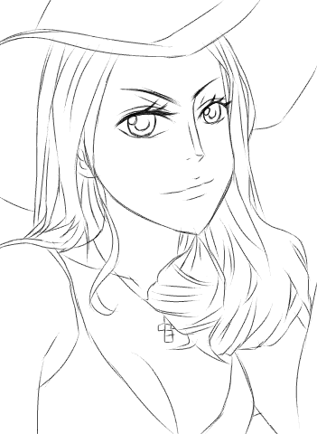 Draw Nico Robin - ibisPaint