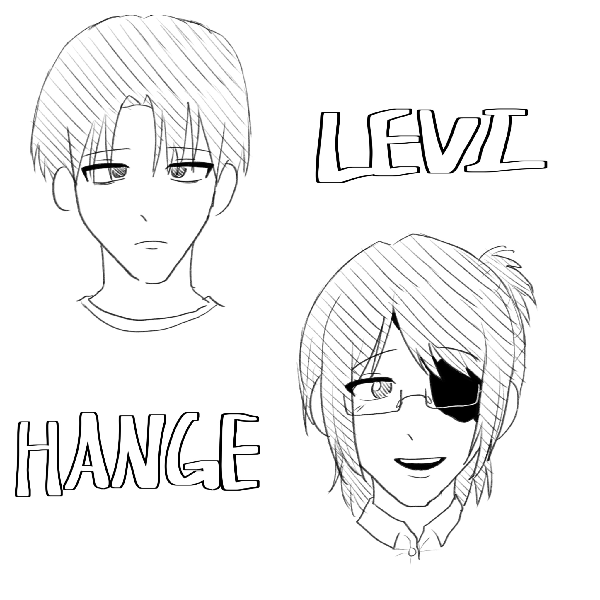 levi and hange - ibisPaint