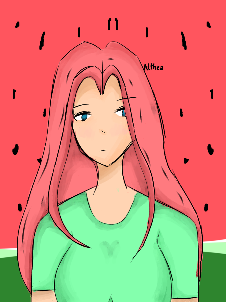 watermelon girl 🍉 - ibisPaint