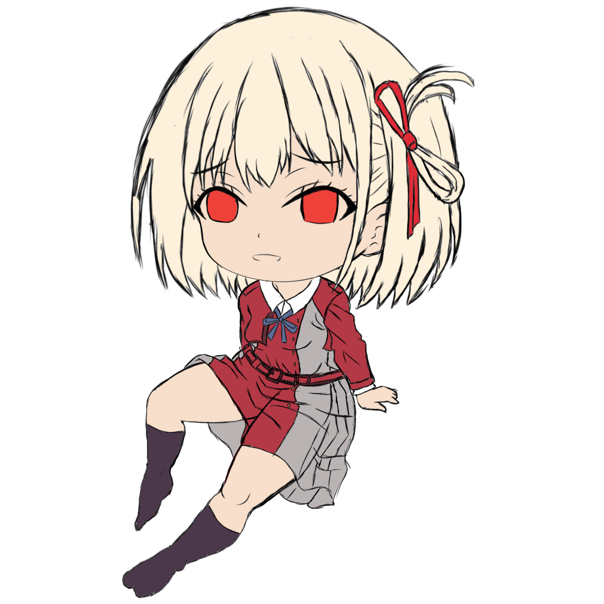 chisato chibi esboço - ibisPaint