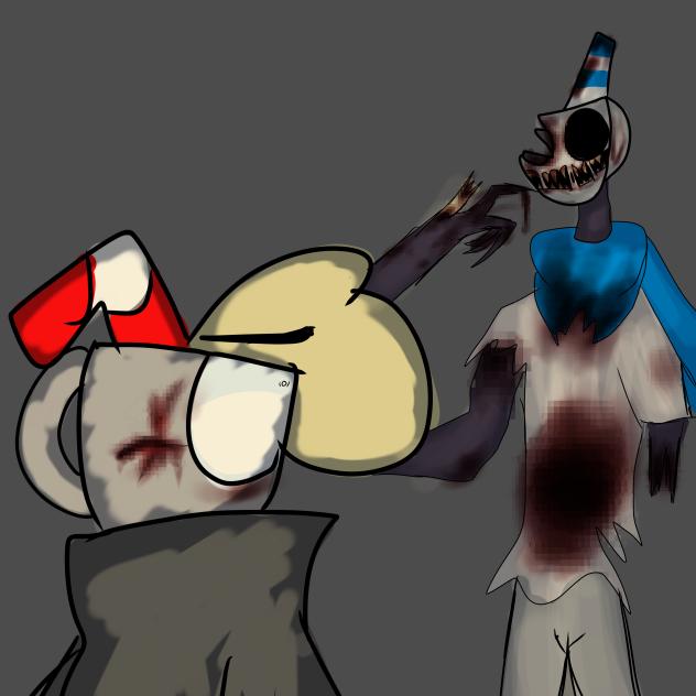 Quick infection doodle of two idiots - ibisPaint