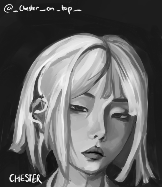 Grayscale doodle - ibisPaint