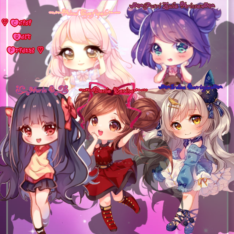 Group Chibi Best Friends - ibisPaint