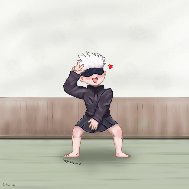 Gojo con faldita - ibisPaint