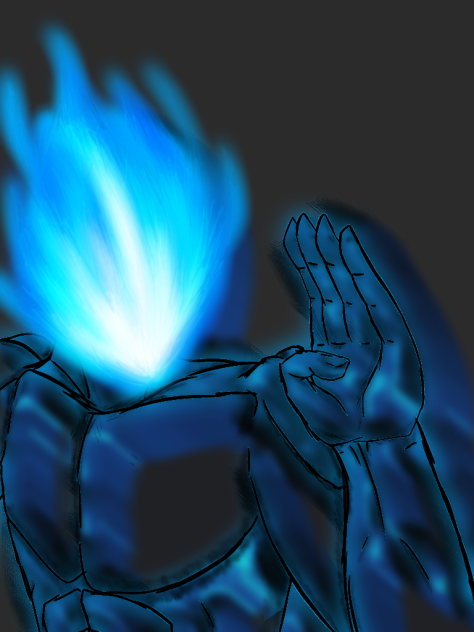 Blue fire - ibisPaint