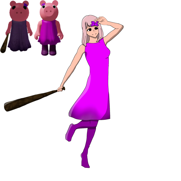 mother(piggy) as a human! - ibisPaint