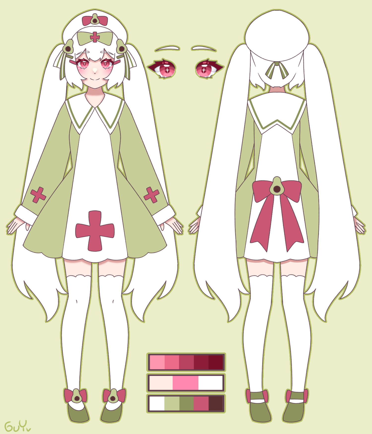 CharSheet [Awokado Howaito] - ibisPaint