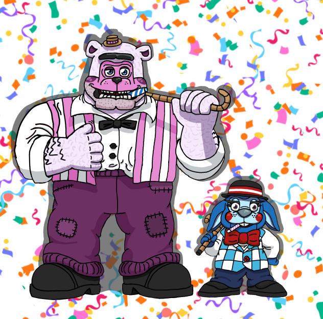 Funtime Freddy & Bon Bon redesign - ibisPaint