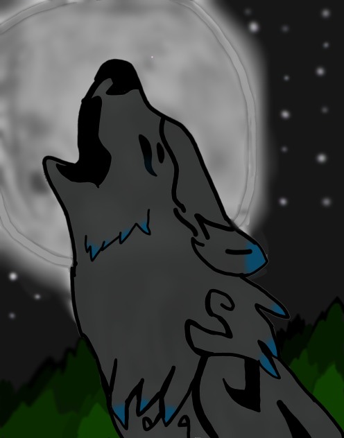 Luna (the wolf) - ibisPaint