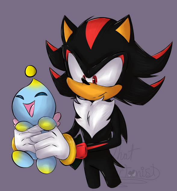 Shadow holding a Chao - ibisPaint