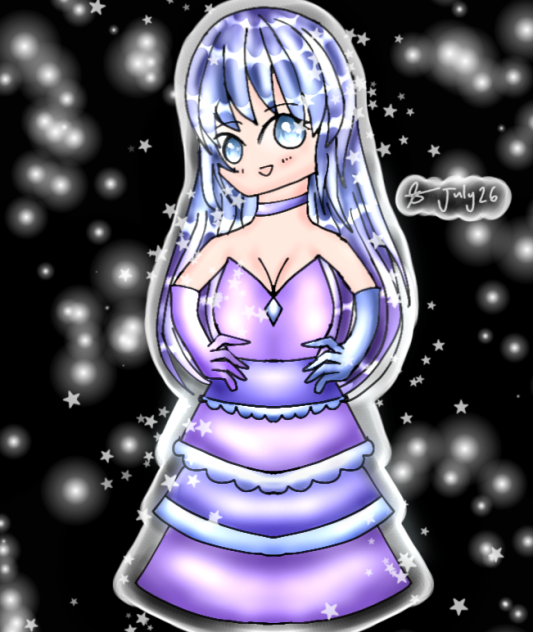 A Special dress at the prom - ibisPaint