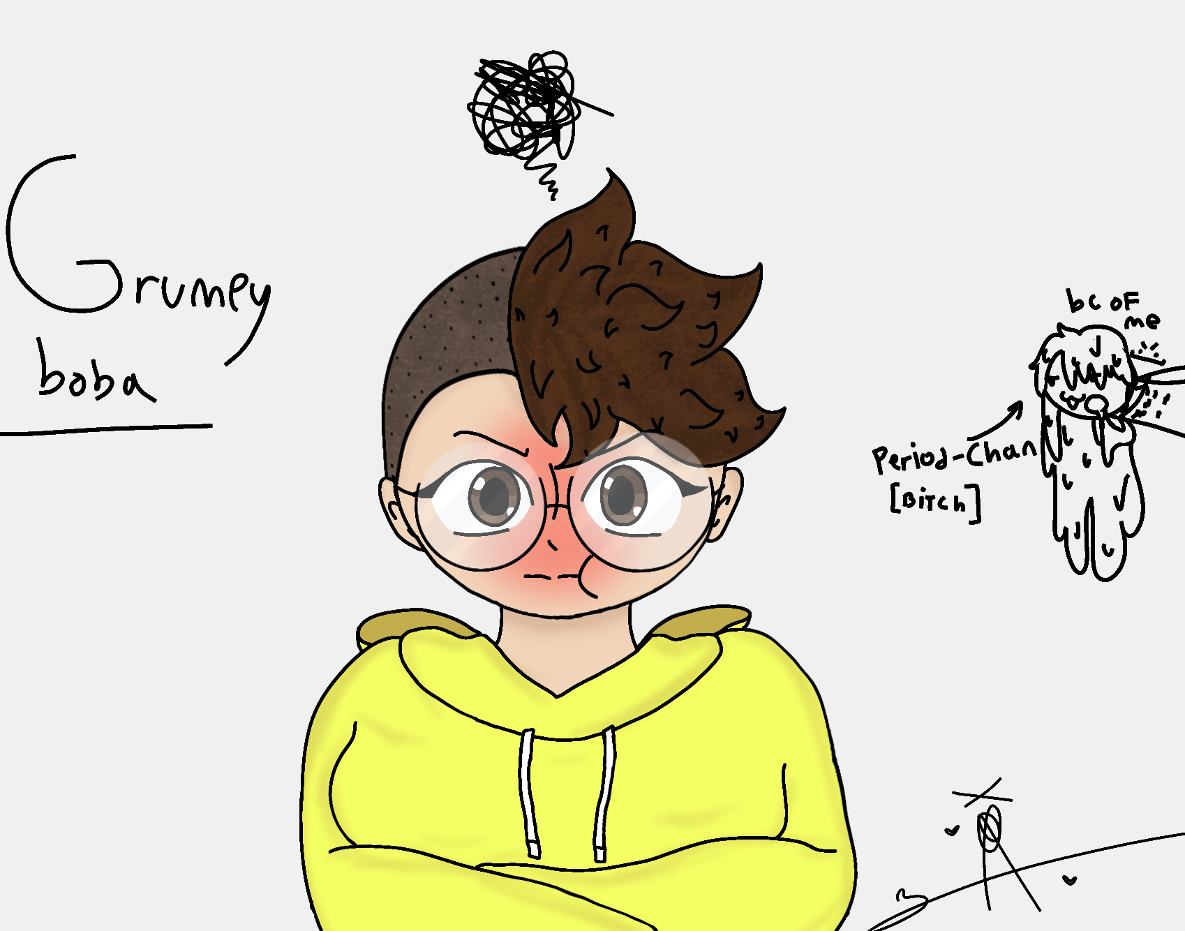 Grumpy Boba (Featuring Period Chan) - ibisPaint